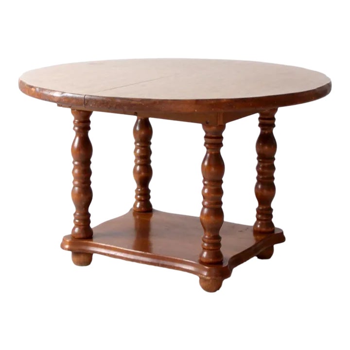 Vintage Lodge Style Table | Chairish