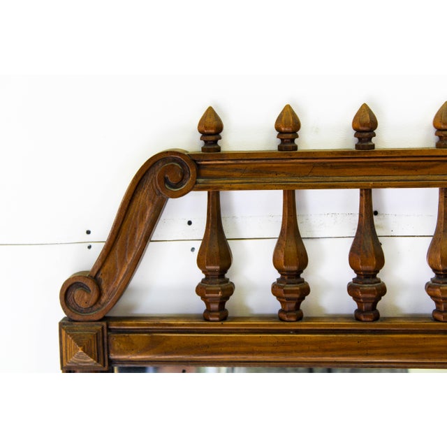Vintage Walnut Framed Mirror | Chairish