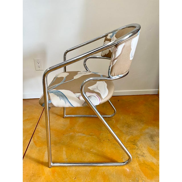 Calla Lily Chrome Chairs - a Pair | Chairish