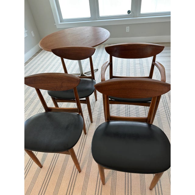 Original Mid Century Modern Mid 20th Century Mid-Century Round Dining ...