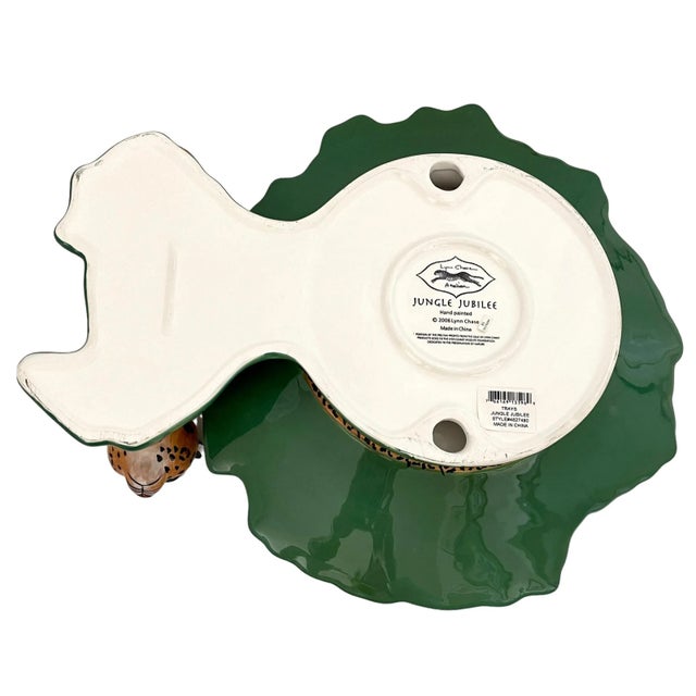 Lynn Chase Jungle Jubilee Leopard Serving Tray-2006 | Chairish