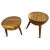 Acacia Three Leg Dome Stool / Side Table | Chairish