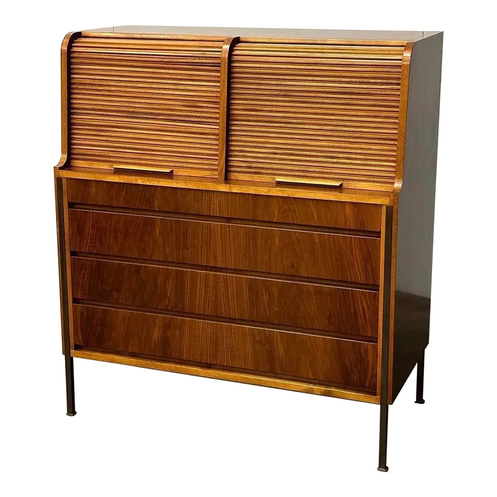 Double Roll-Top Dresser by Edmund Spence | Chairish