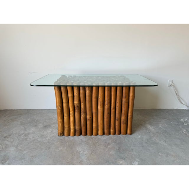Vintage Antonio “Budji” Layug - Style Sculptural Cluster Bamboo & Glass ...