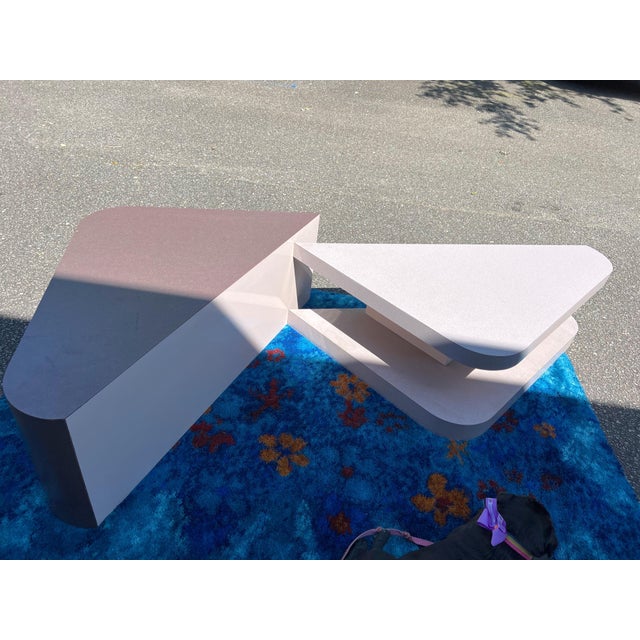 1980s Postmodern 2 Piece Coffee Table - A Pair | Chairish