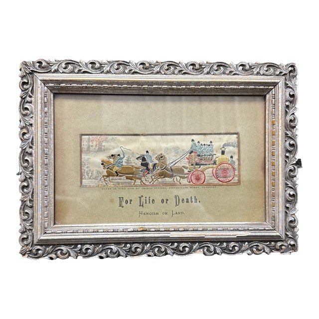 Antique Framed Stevengraph | Chairish