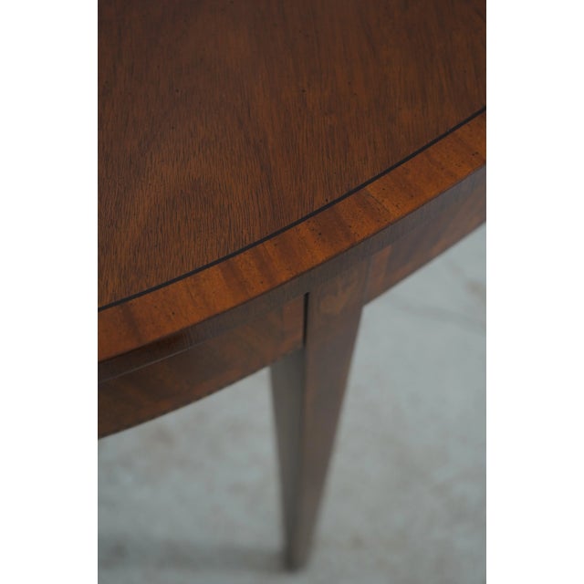 Wellington Hall Mahogany Console Sofa Table W. Inlay | Chairish