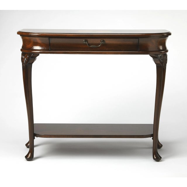 Ridgeland Console Table, Dark Brown | Chairish