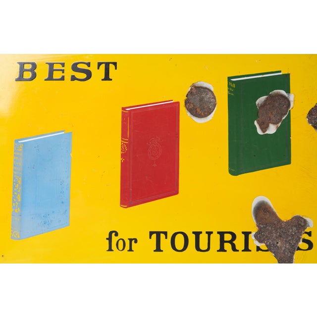 Antique French Enamel Book Shop Sign, Vintage Publishing Advertising, C ...