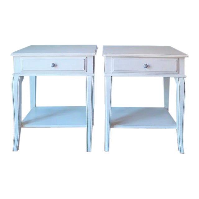 Pair of Swedish Gustavian Nightstands by Ethan Allen | Chairish