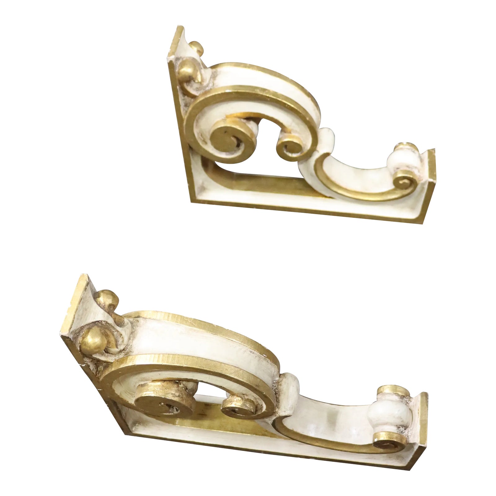 Italian Florentine Shelf Brackets/Pair | Chairish