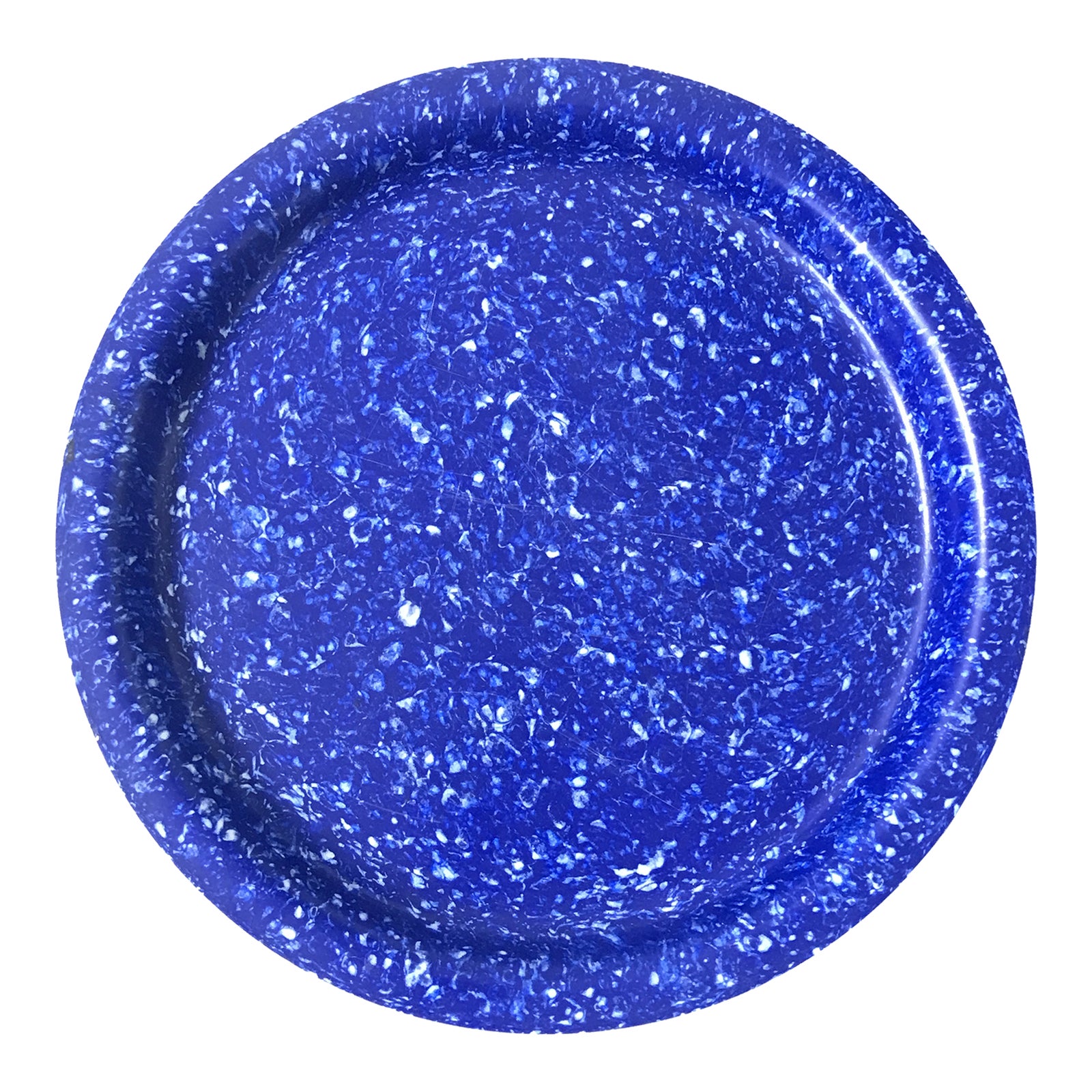 1980s Kasen Peter Pan Cobalt Blue Confetti Wide Rim Melamine Plate Tray ...