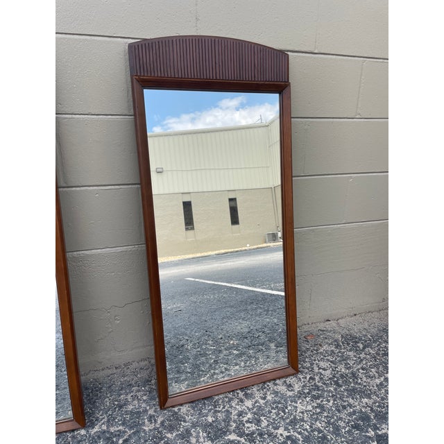 Mid Century Lane First Edition Mirror Pair | Chairish