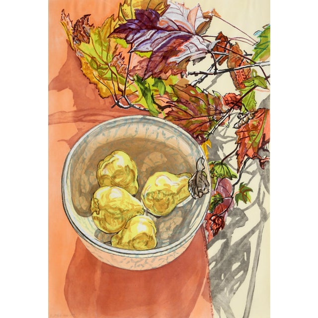 Janet Fish, "Still Life With Pears", Figurative Still Life | Chairish