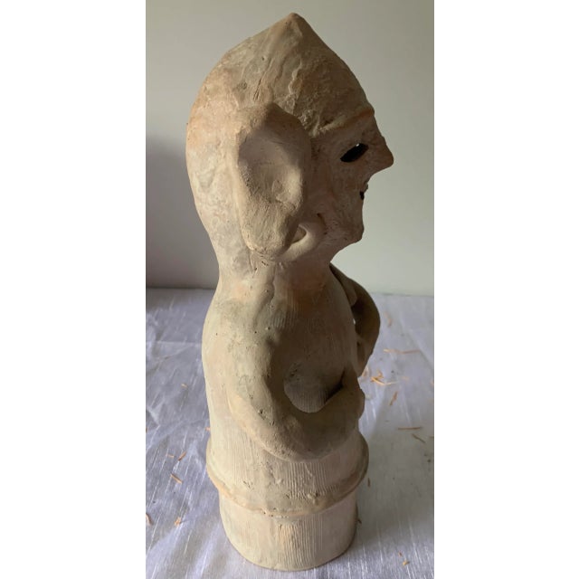 Japanese Haniwa “Laughing Man” Clay in Mashiko, Japan Rare | Chairish