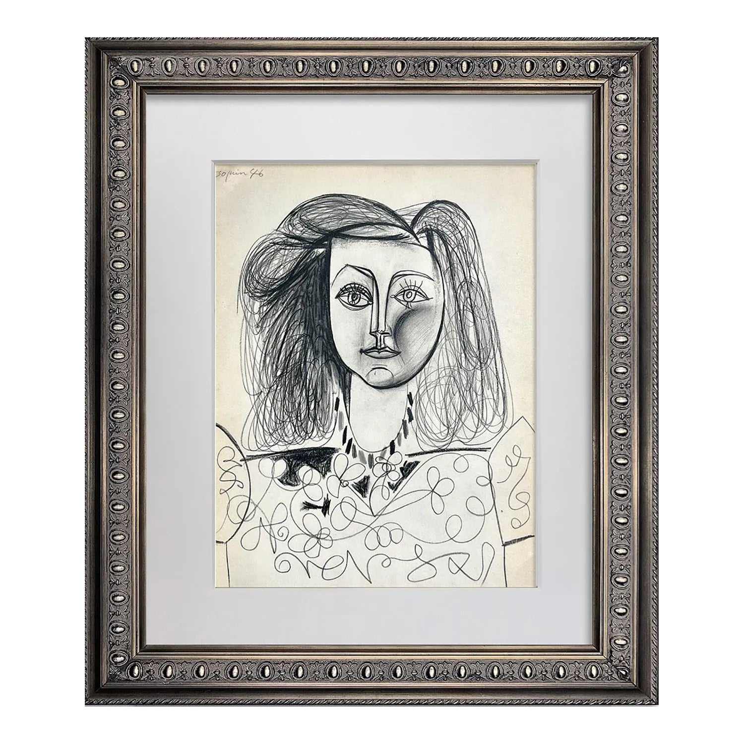 Pablo Picasso Limited Ed. Lithograph "30.juin.46" W/Frame Included ...