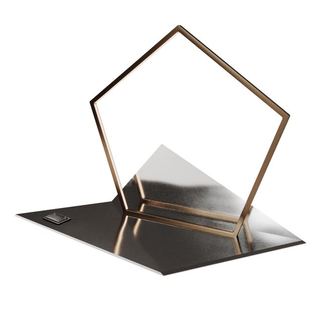 Pentagon Table Lamp by Porus Studio | Chairish