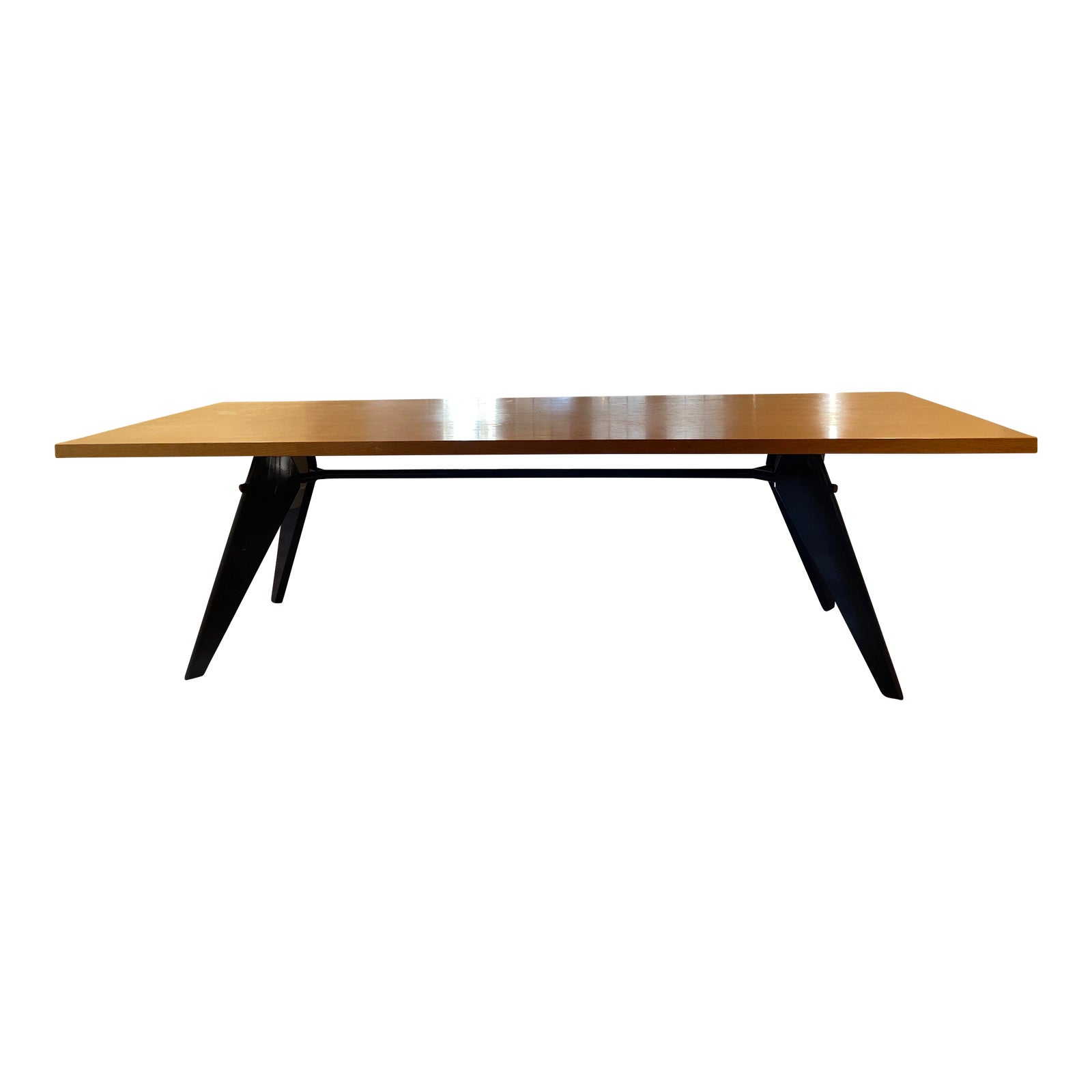 Oak Vitra Em Dining Table by Jean Prouve | Chairish