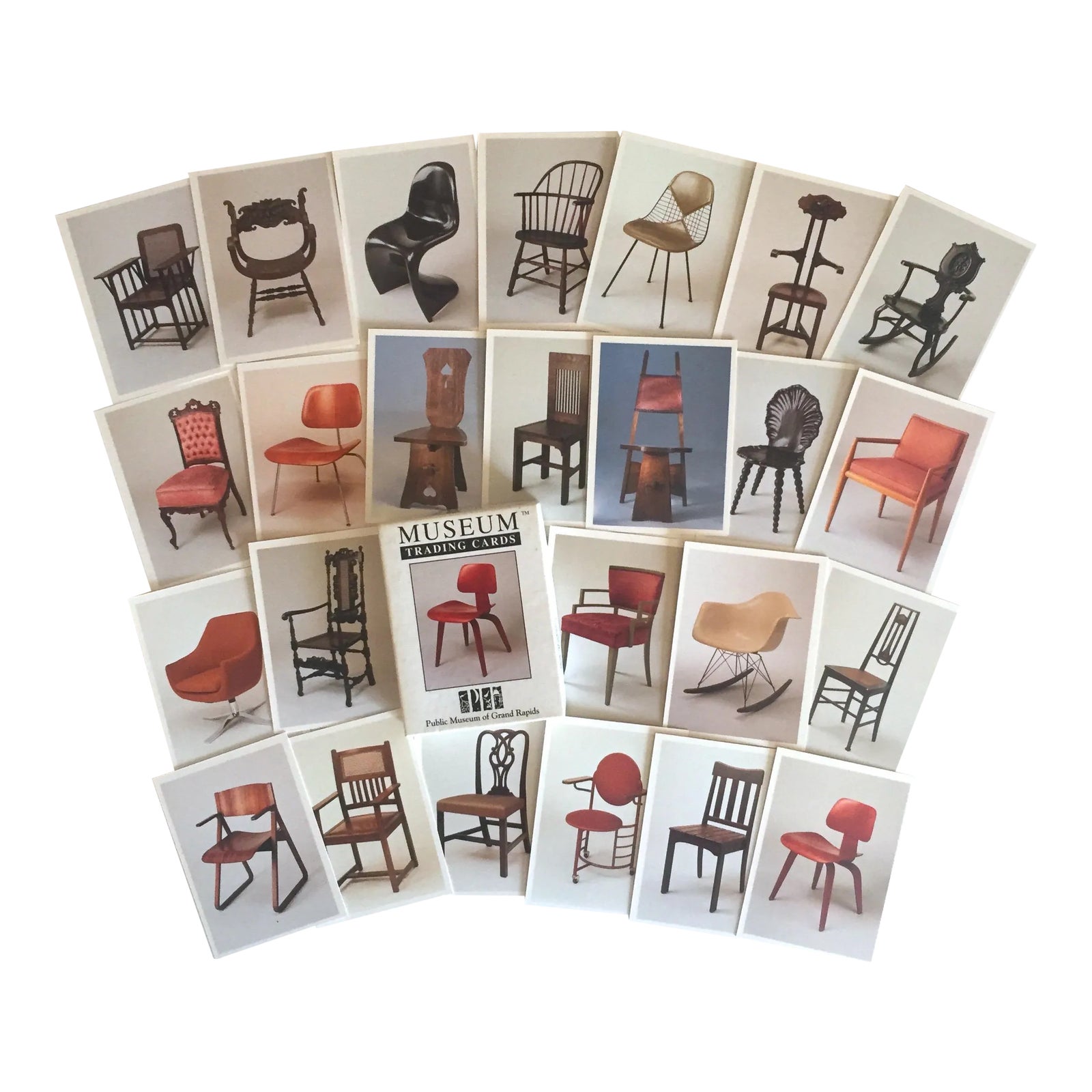 Vintage Famous Chairs Collector's Museum Designer Trading Cards Boxed ...