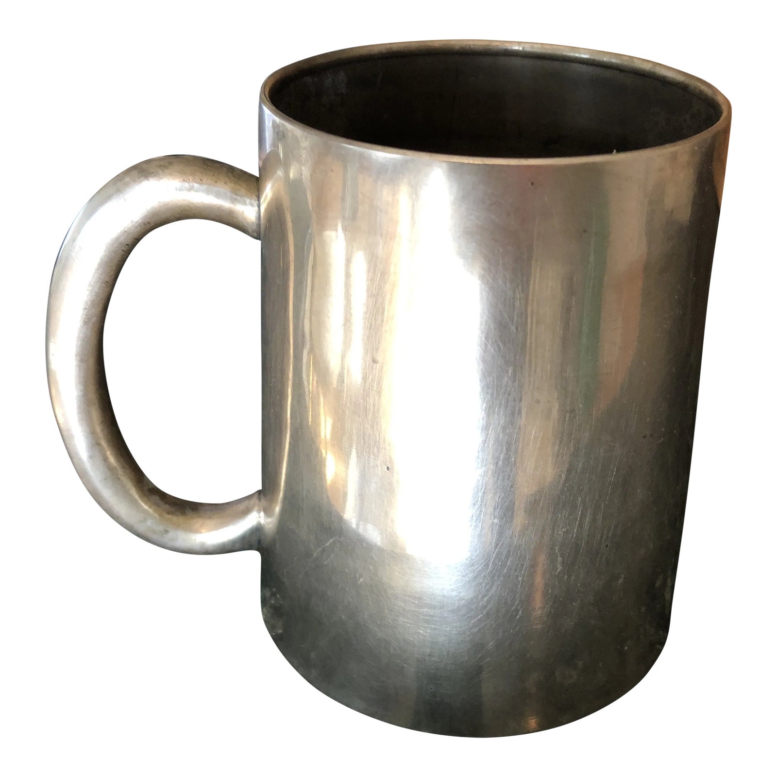 1950s Solid Brass Artist Cup | Chairish