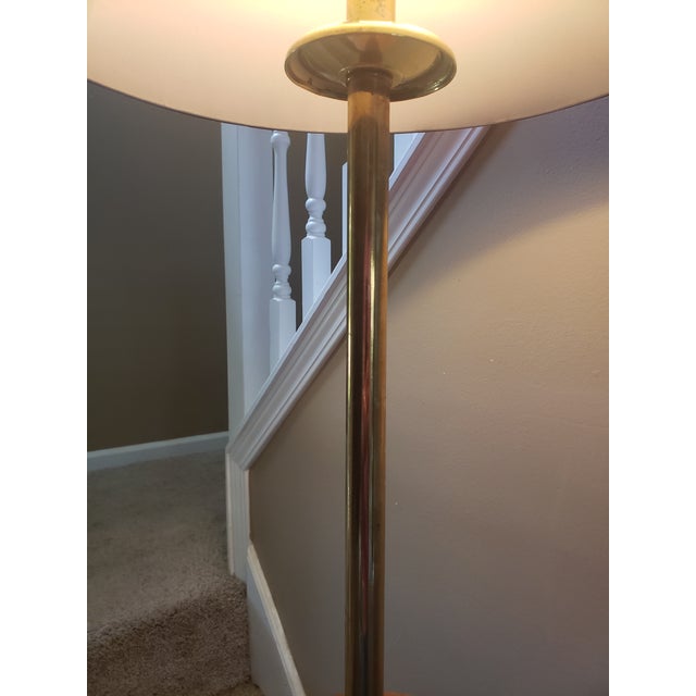 Vintage Clover Leaf Floor Lamp Table With Side Table | Chairish