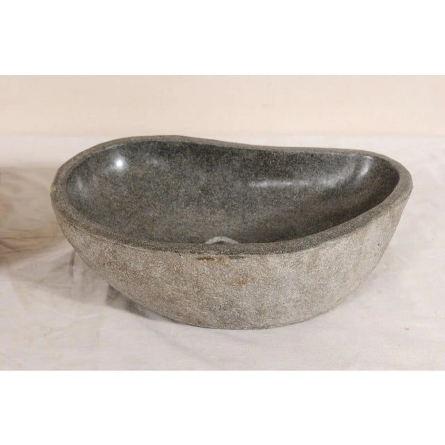 Polished River Rock Sinks - a Pair | Chairish