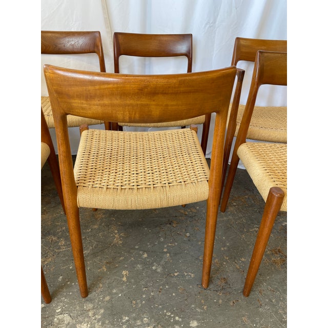 Mid 20th Century Style of Niels Moller Teak Dining Chairs Model 77 & 57 ...