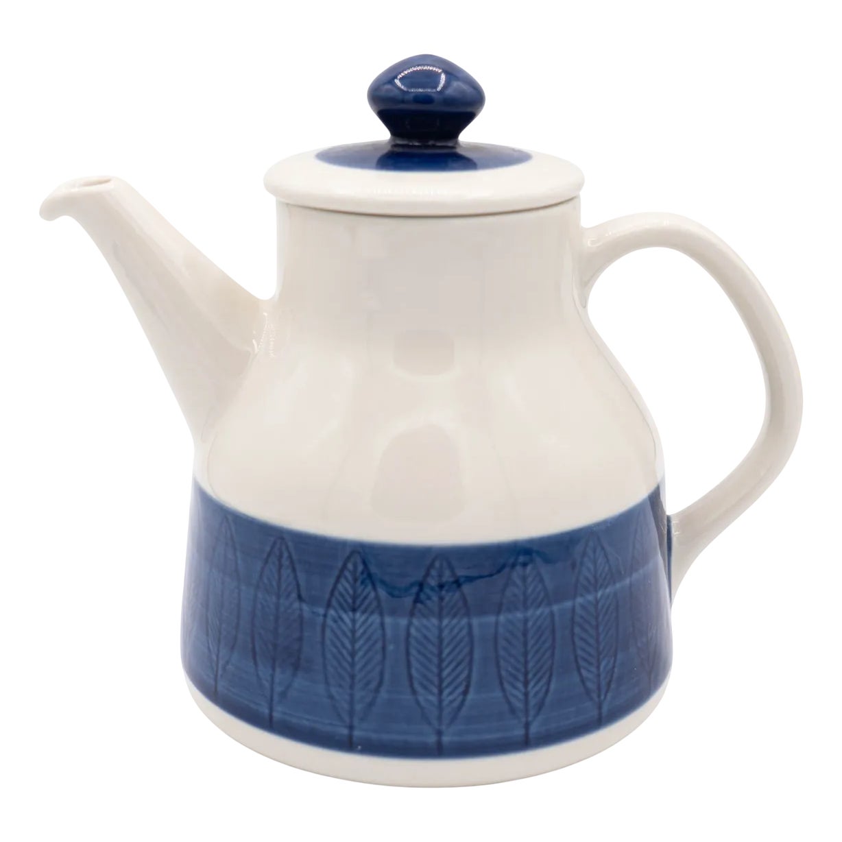 Large Swedish Koka Blå Coffee Pot by Hertha Bengtson for Rörstrand ...