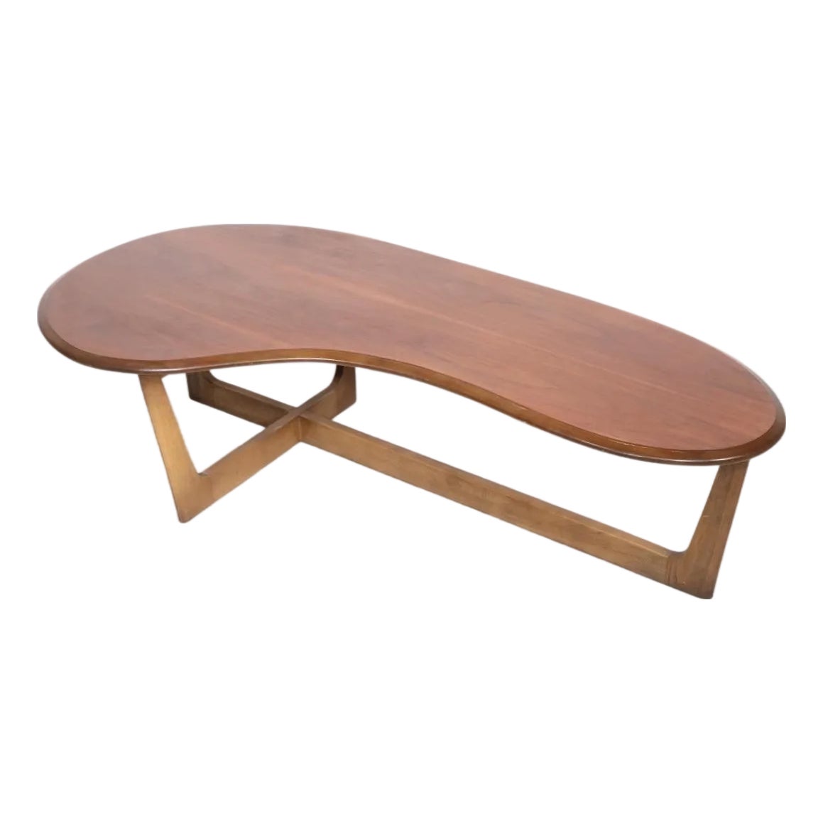 Mid Century Amoeba Form Coffee Table | Chairish