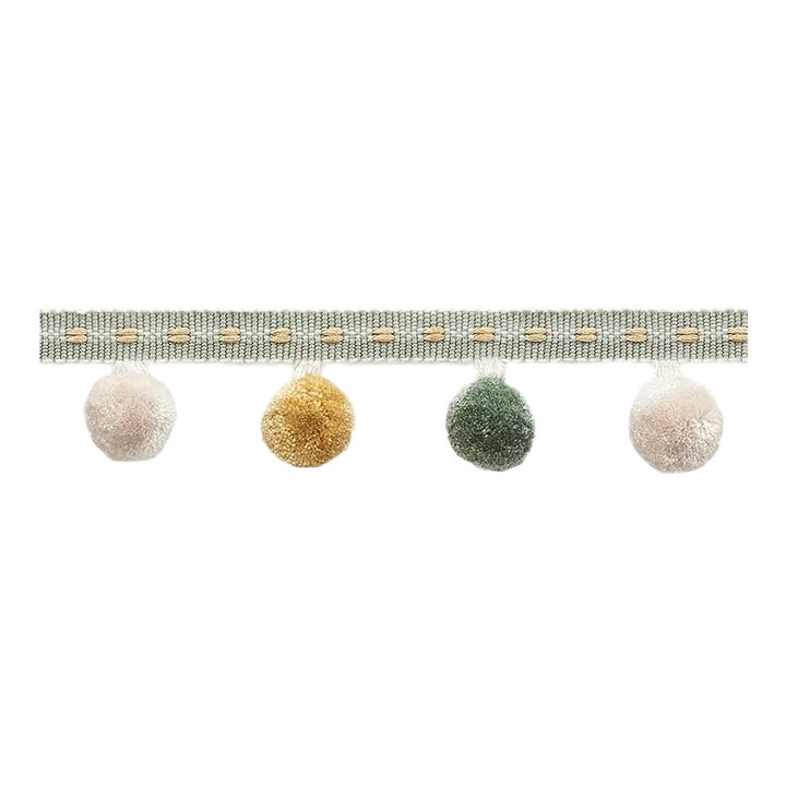 Sample - Schumacher Poms in Mineral | Chairish