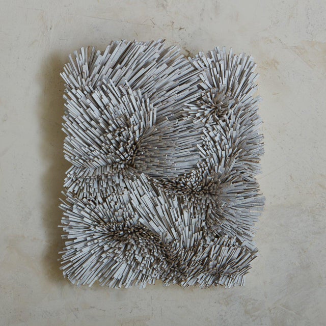 "White Shift" Modern Textural Wall Sculpture by Erin Vincent, 2022 ...