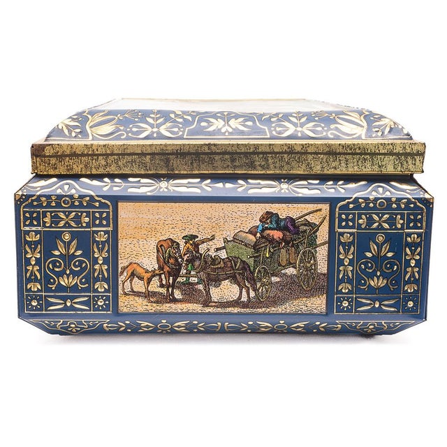 Tinplate Biscuit Tin by Otto Schmidt, 1983 | Chairish