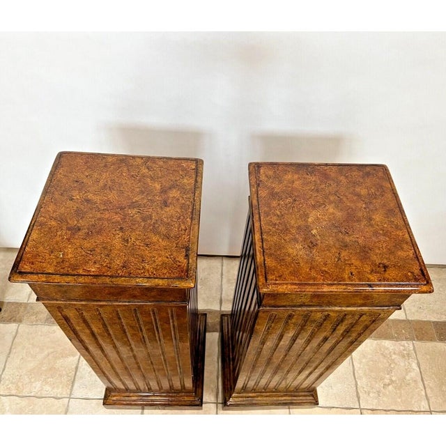 Vintage Fluted Columns Plant Stands Extra Large Display Pedestals Resin ...