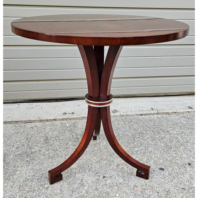 Bolier and Company Rosenau Greek Key Side Table | Chairish