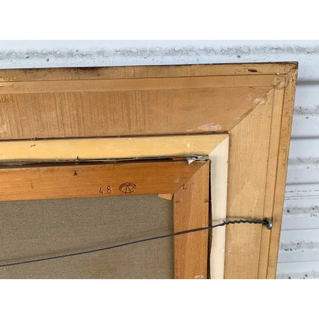 Vintage Original Luigi Sandini Italian Scene Oil Painting, Framed ...