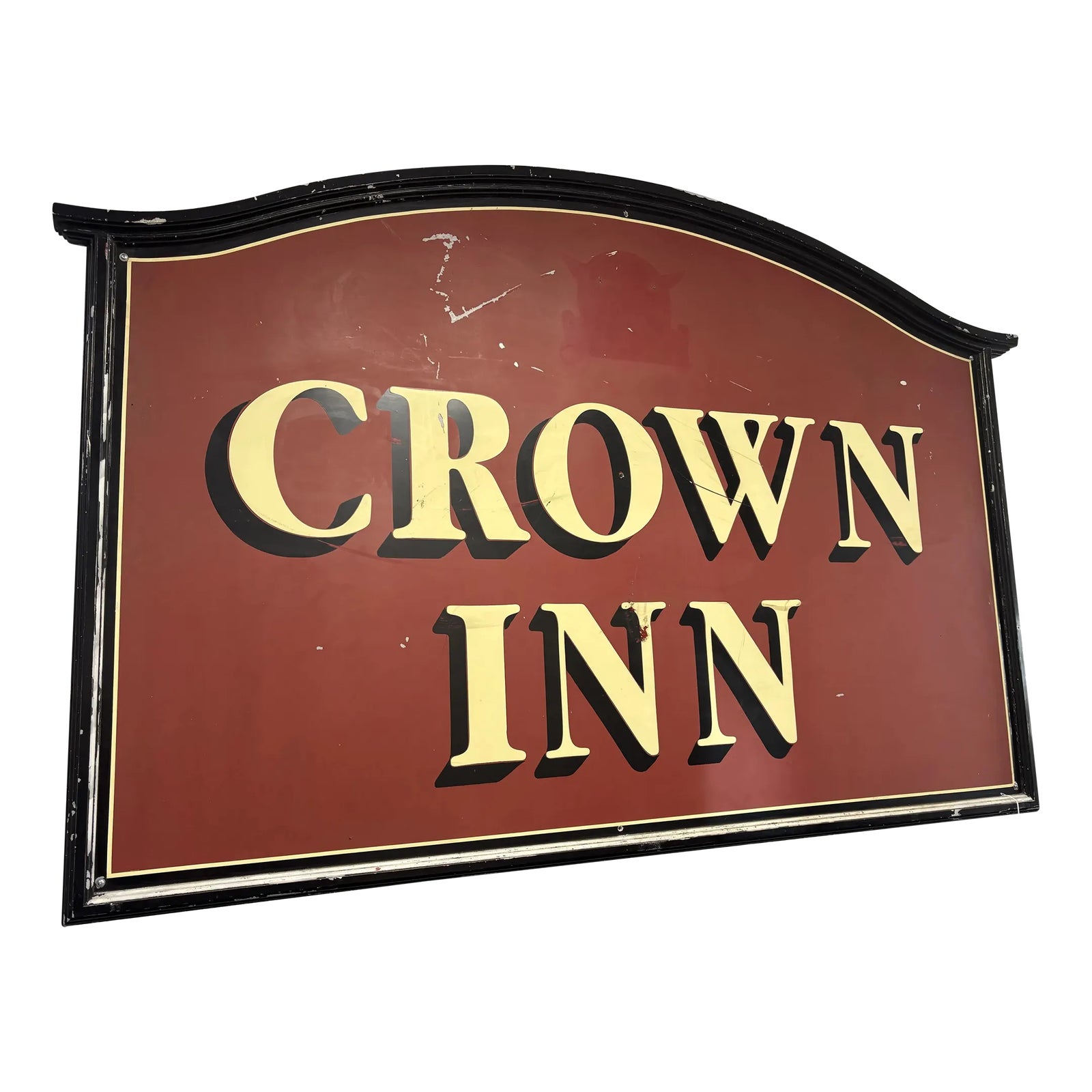 Vintage Crown Inn Pub Sign | Chairish