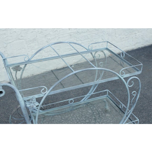 Salterini Vintage Wrought Iron 'Mt. Vernon' Garden Tea Cart | Chairish