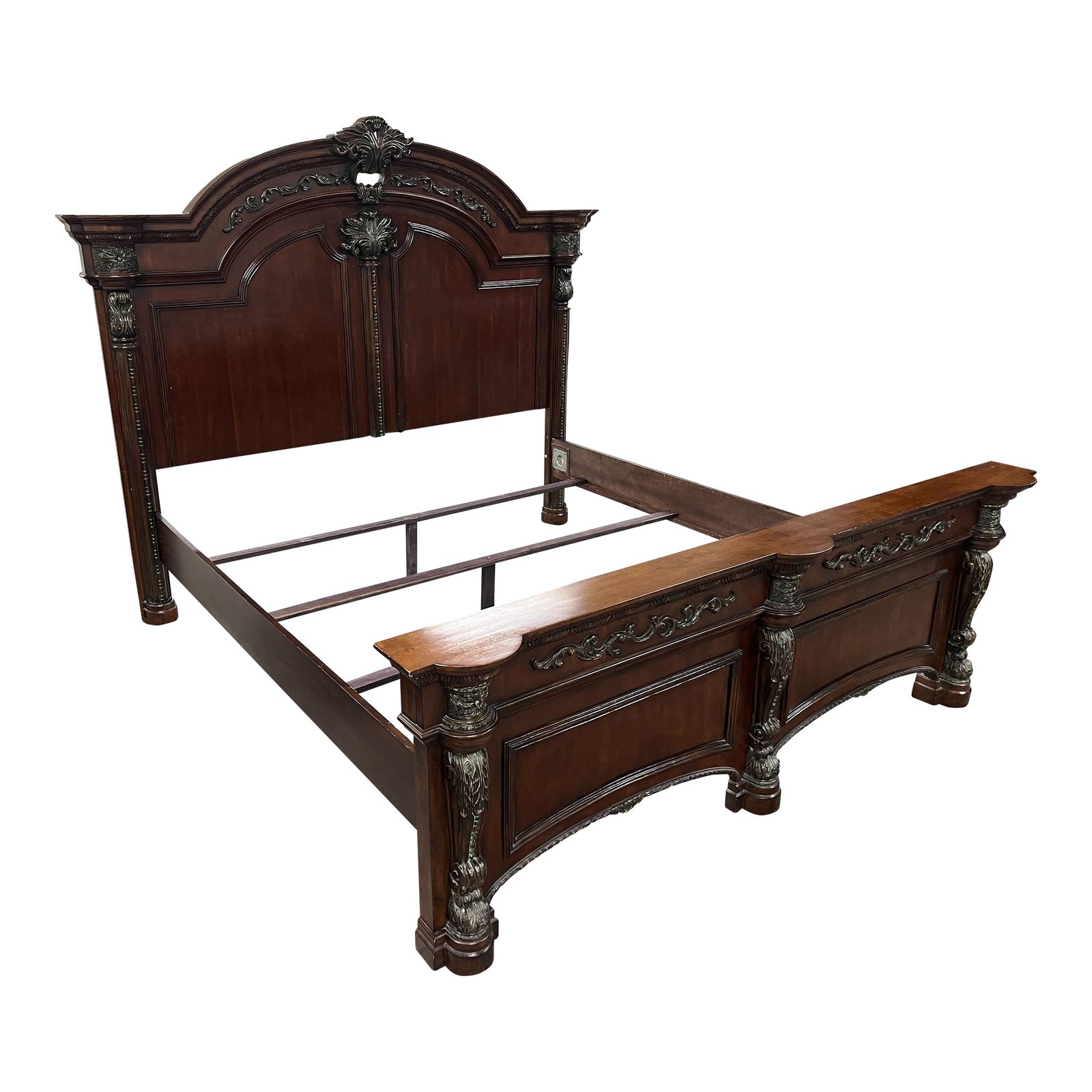 1990s Pulaski Northumberland Panel Bed | Chairish