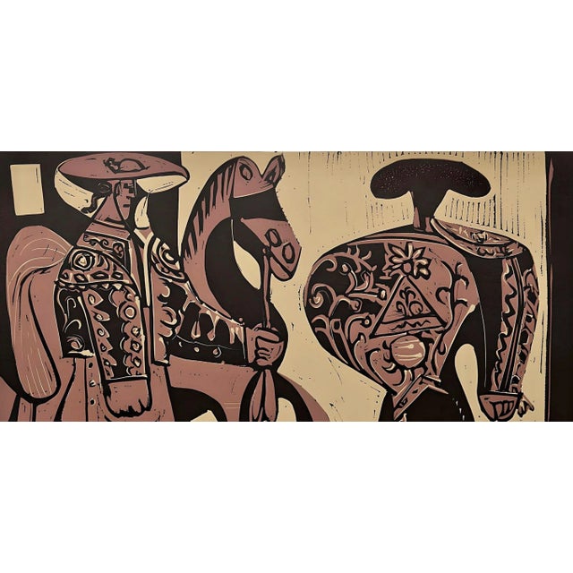 1960s Pablo Picasso, Picador and Matador, Linogravures Print | Chairish