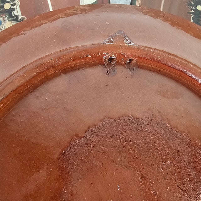 Hand Painted Bulgarian Troyan Red Feather Lunch Plates Set of 5 | Chairish