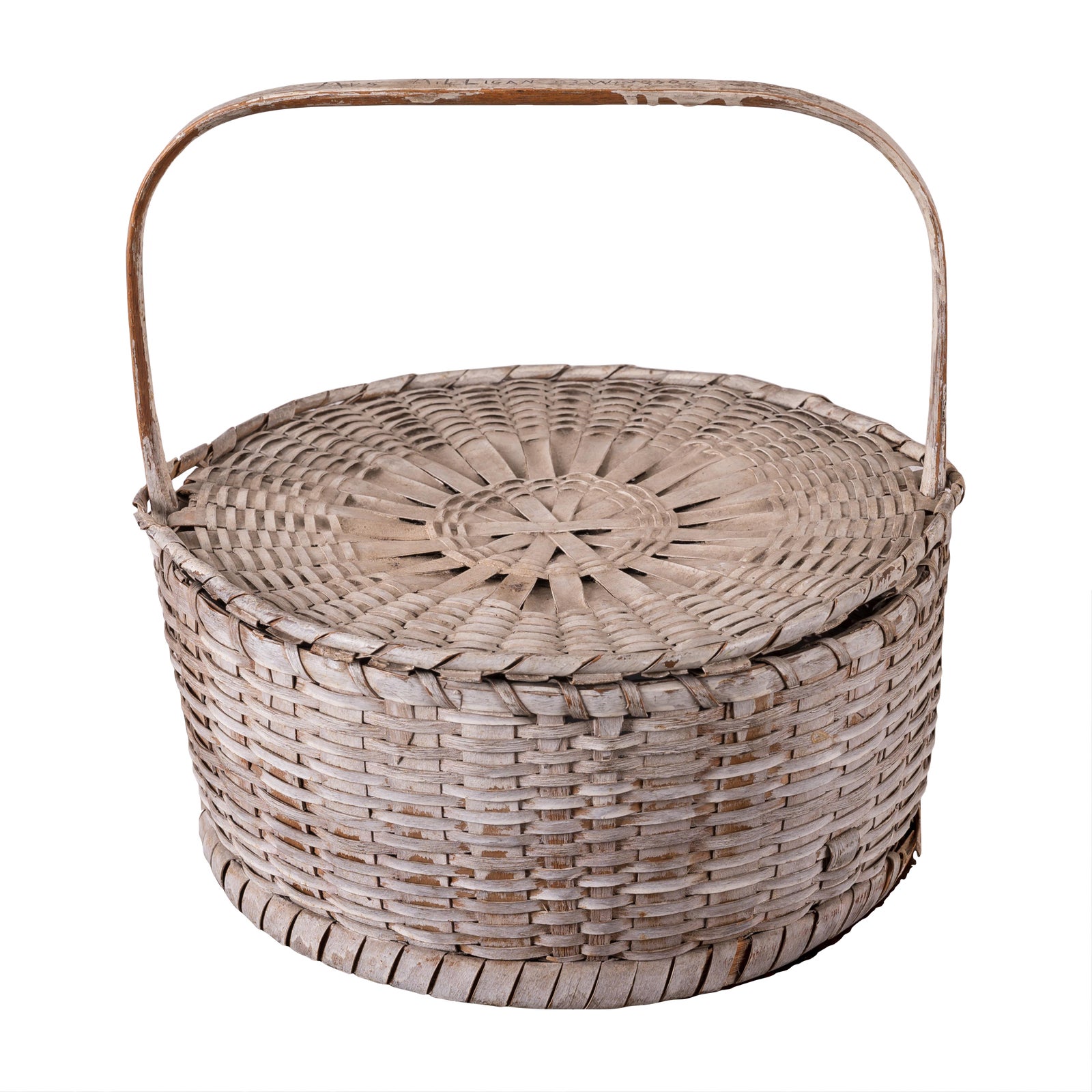 Mrs. Milligan’s Basket, New England, 19th Century | Chairish