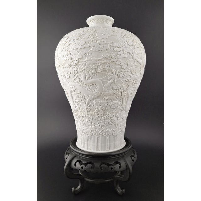 Chinese Porcelain Dragon Meiping | Chairish