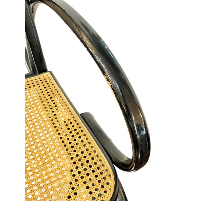 Mid 20th Century Vintage Thonet Style Black Bentwood Rocking Chair ...