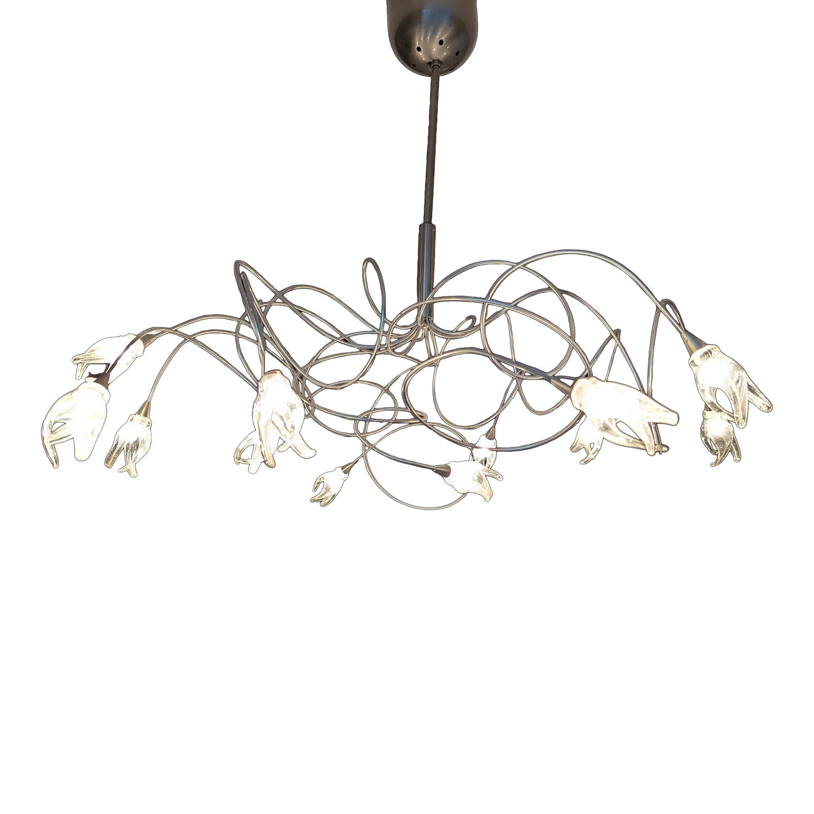 1990s Harco Loor Designer Lighting Fixture/Chandelier | Chairish