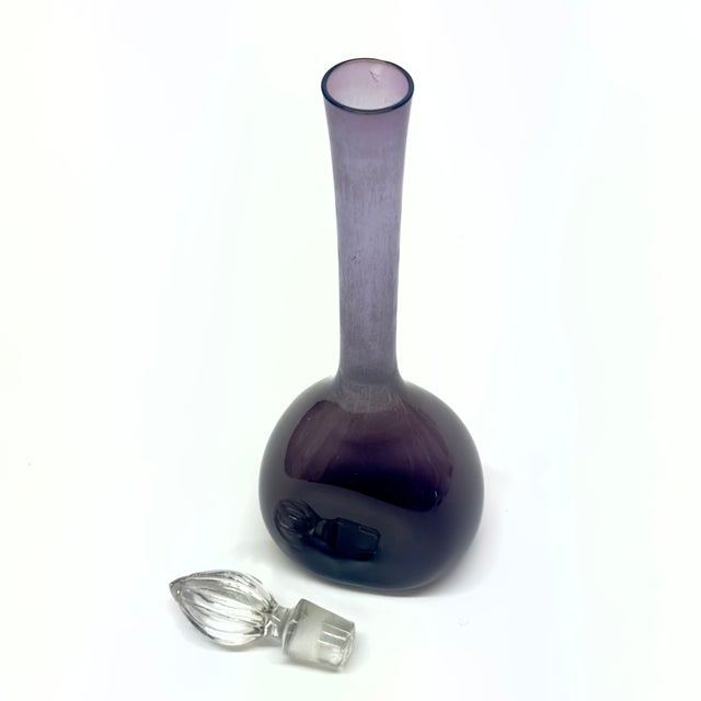 Eclectic Pink and Purple Glass Decanter Curation - Group of 5 | Chairish