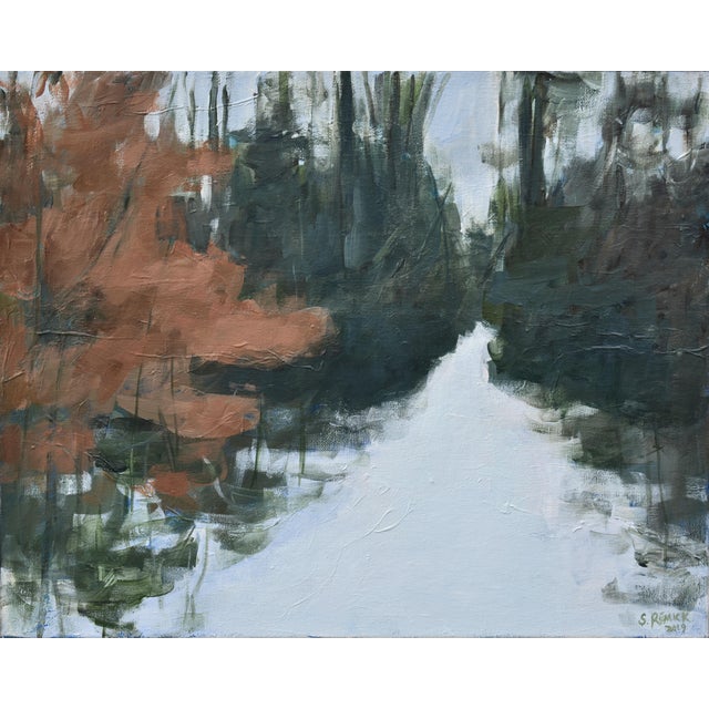 "Beech Tree by the Path" Contemporary Painting by Stephen Remick | Chairish