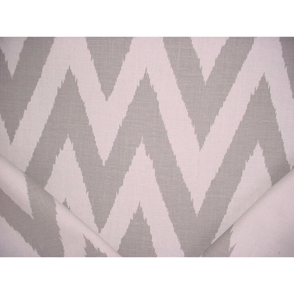 Quadrille Tashkent Gray Bargello Zigzag Printed Linen Upholstery Fabric ...