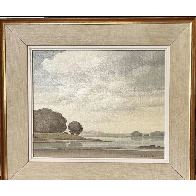 Pierre De Clausade, Mud Flats on the Loire, 1950s, Oil on Canvas ...