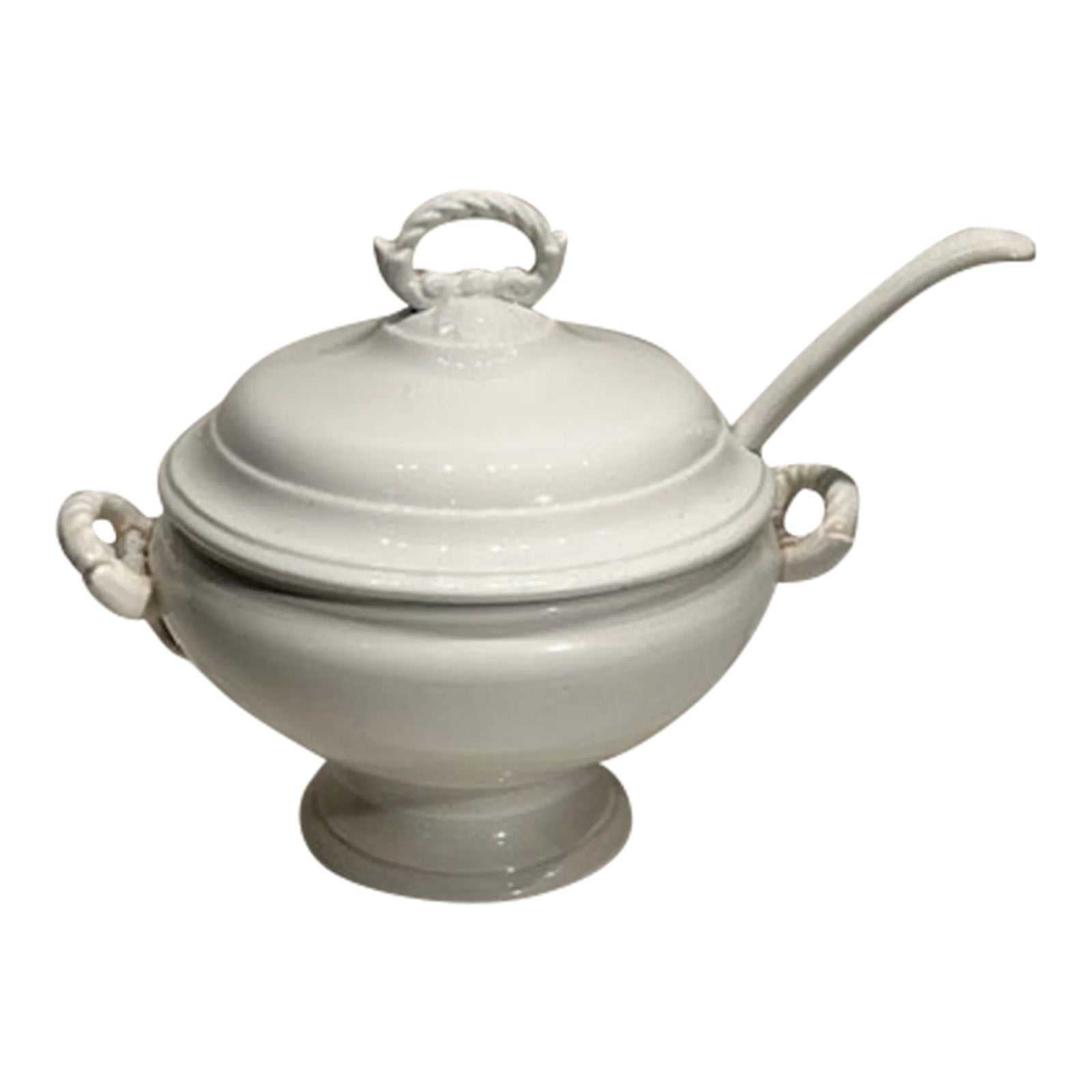 Vintage Belgium White Soup Tureen - #348 | Chairish