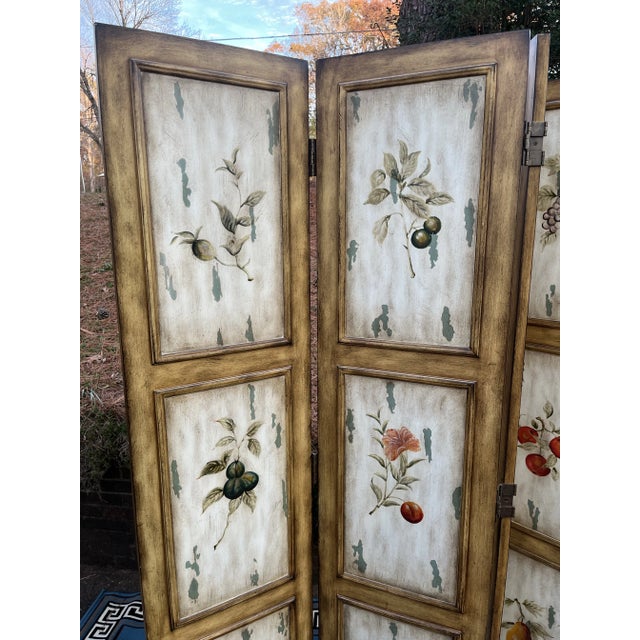 Late 20th Century Italian Florentine Style Hand Painted Solid Wood ...